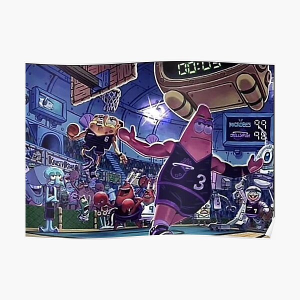 "SpongeBob Dunking " Poster for Sale by Bbodi | Redbubble