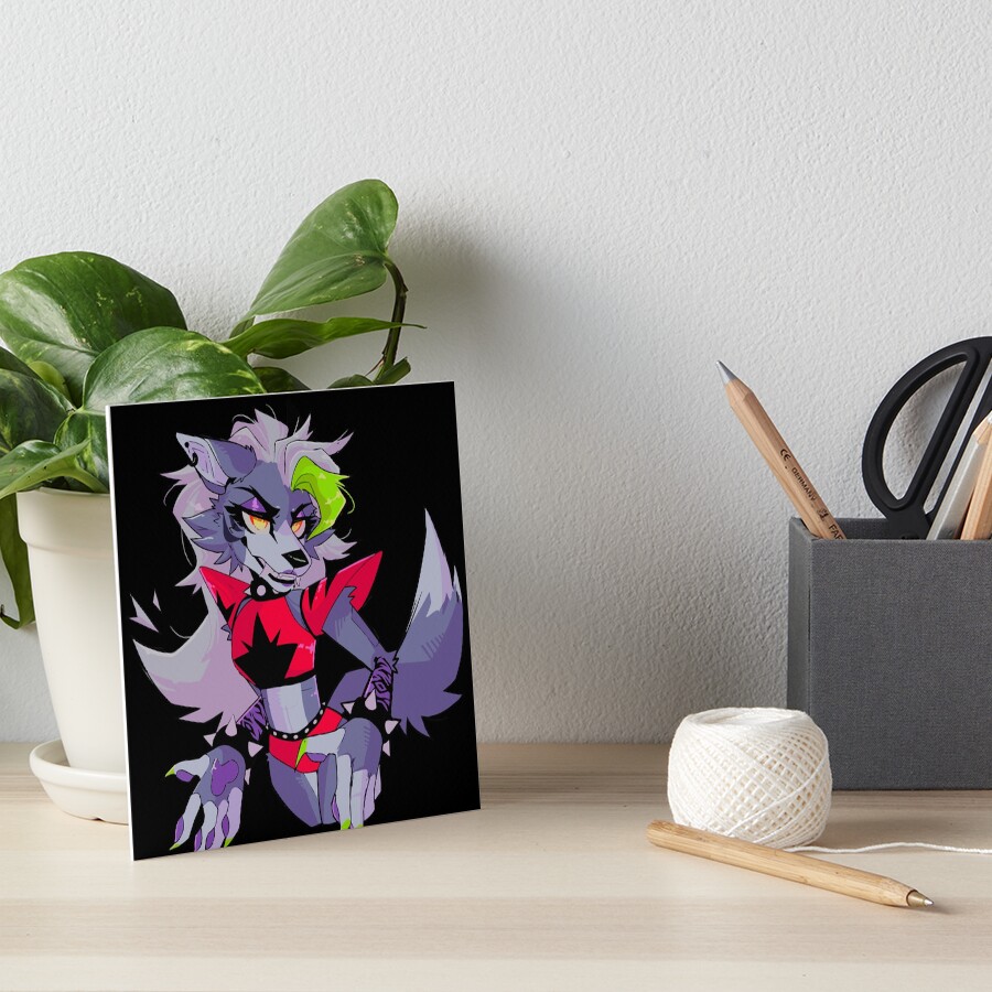 "fnaf roxanne wolf security breach roxanne cute " Art Board Print by ...