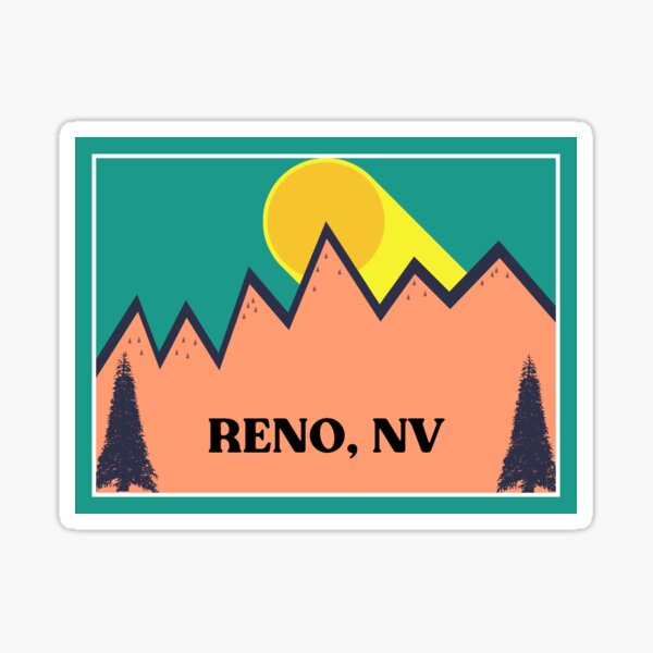 "Reno, NV " Sticker for Sale by henryrrc | Redbubble