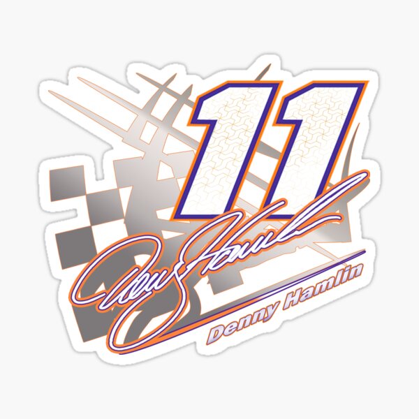 "Denny Hamlin #11 is an American professional racing driver" Sticker ...