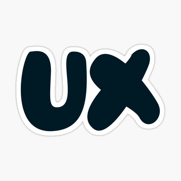 "UX - User Experience Design and Research" Sticker by arthurboutique ...