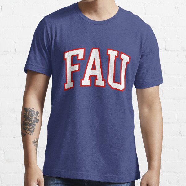 "fau - college font curved " T-shirt for Sale by scollegestuff ...