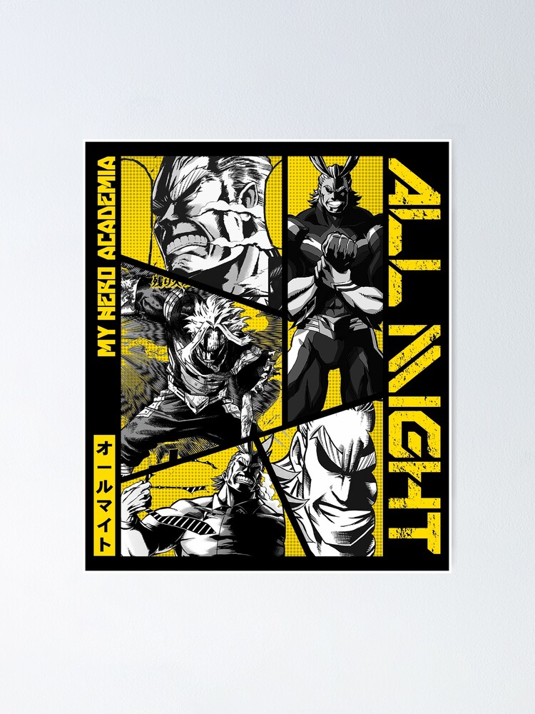 "All Might - My Hero Academia Manga Panel" Poster by Nivrowide | Redbubble