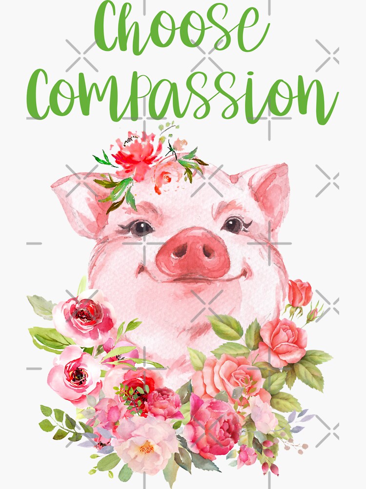 "Choose Compassion" Sticker for Sale by Peterslugphotos | Redbubble