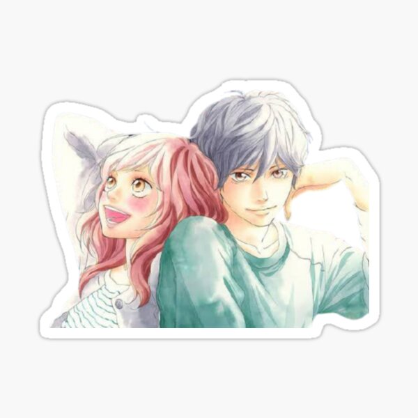 "ao haru ride couple" Sticker for Sale by animedesigne4u | Redbubble