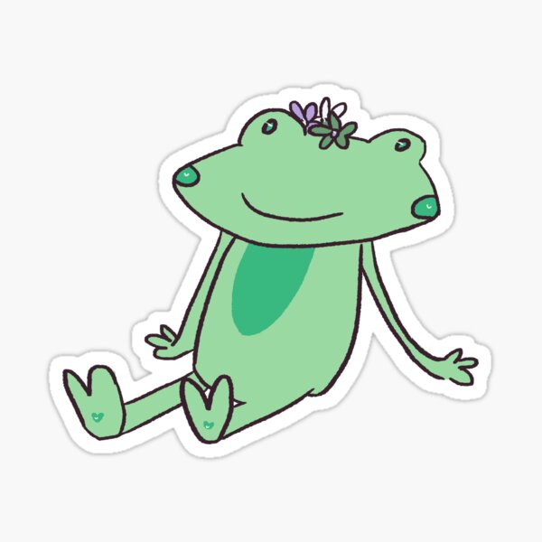 "subtle genderqueer pride frog" Sticker by poisonkel | Redbubble