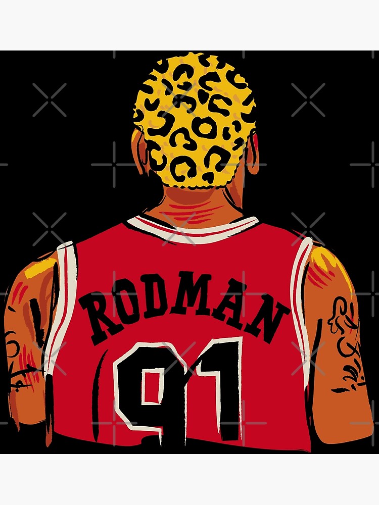 "Dennis Rodman Pippen Tribute Hairstyle " Art Print for Sale by Genie ...