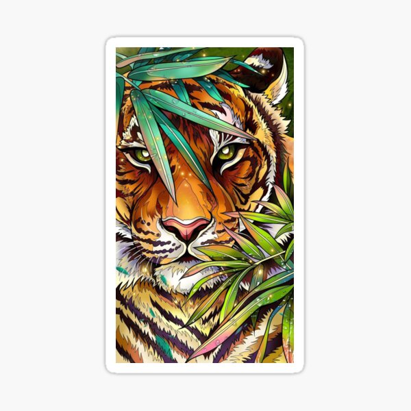 "Tiger Big Wild Cat" Sticker by Mr7Williams | Redbubble