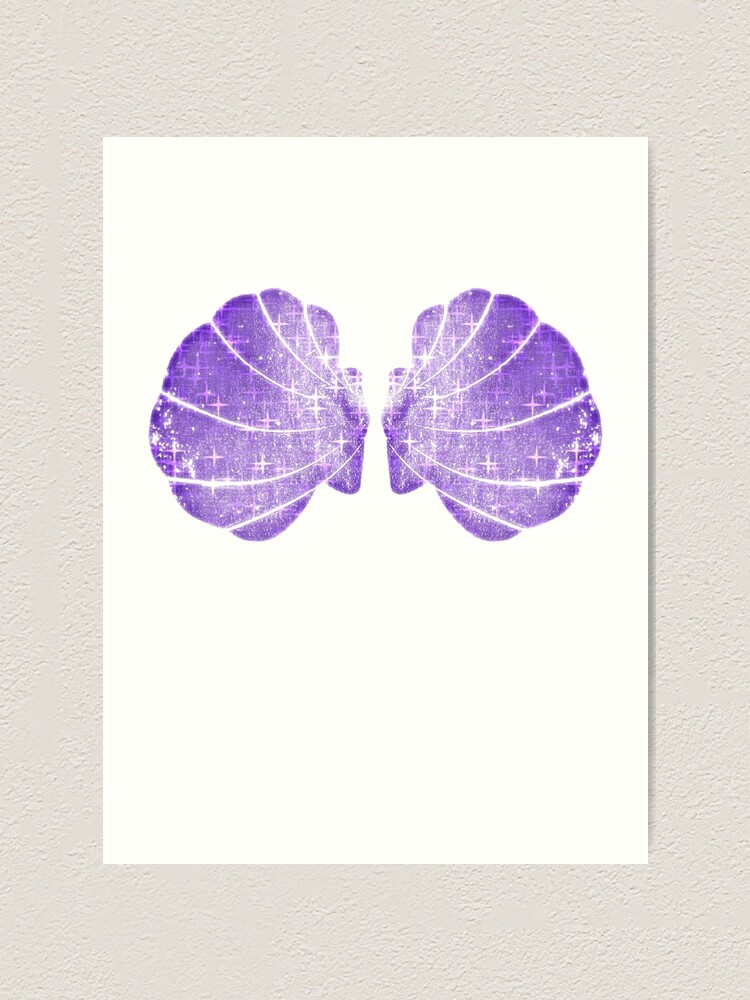 "Mermaid Shell Bra" Art Print for Sale by cassarie2 | Redbubble