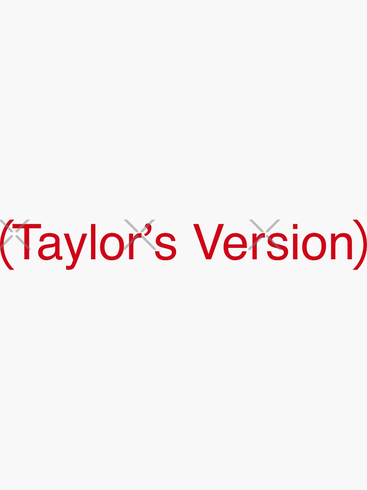 "Taylor's Version red" Sticker by mmuir1234 | Redbubble