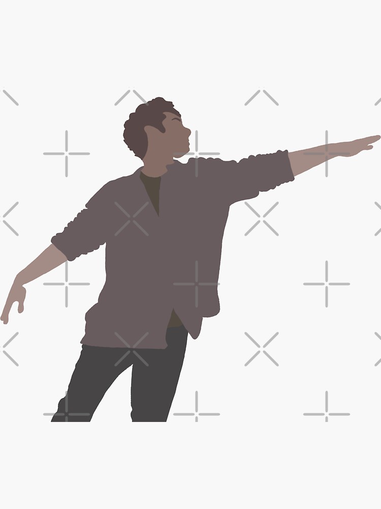 "Andrew Garfield Dancing Tick Tick Boom" Sticker by ellastrem | Redbubble