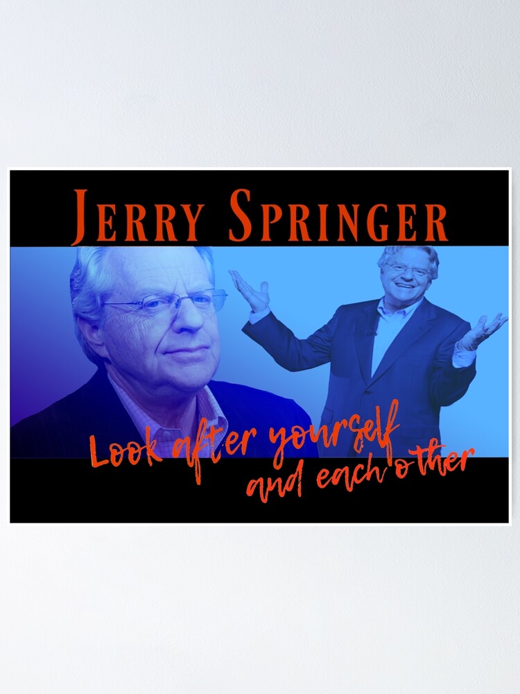 "Jerry Springer Retro 90s" Poster for Sale by NAB92 | Redbubble