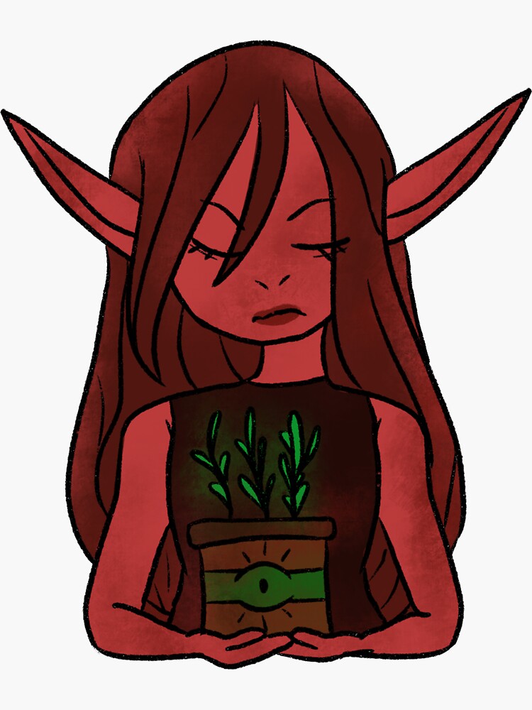 "Minthe From Lore Olympus" Sticker by jossdoesart | Redbubble