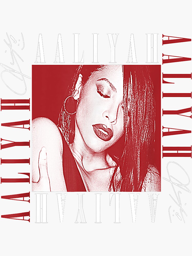 "Aaliyah Squared Logo" Sticker for Sale by Poytelite | Redbubble