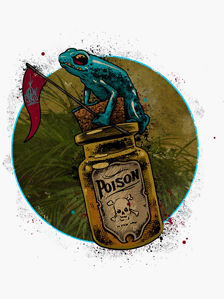"Poison " Sticker for Sale by bakerphillip | Redbubble
