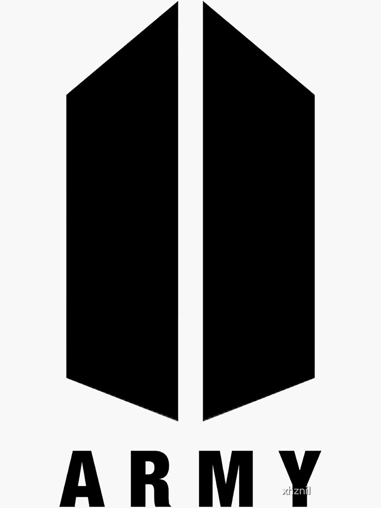 "Bts army logo" Sticker for Sale by xhznil | Redbubble