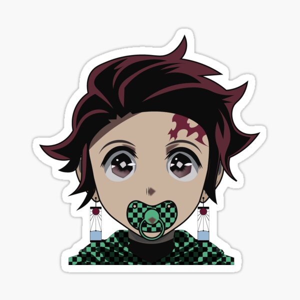 "Baby Tanjiro Demon Slayer" Sticker by MiguelRodDesign | Redbubble
