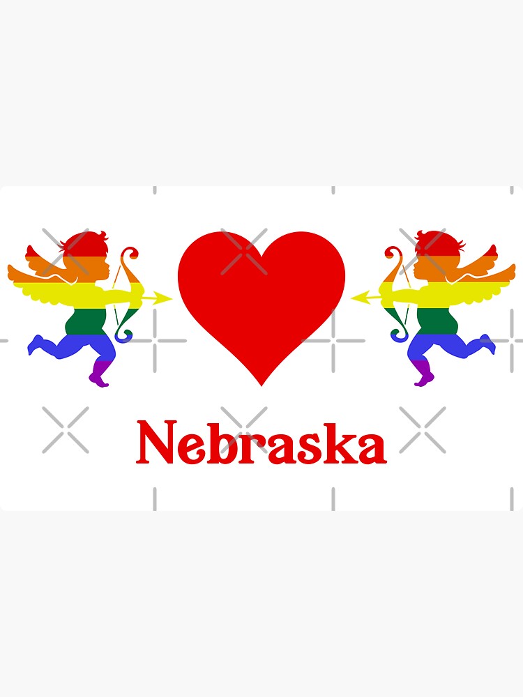 "Nebraska LGBT Pride" Sticker by Magartes | Redbubble