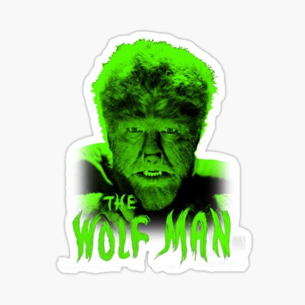 "The Wolfman" Sticker for Sale by bunorronb | Redbubble