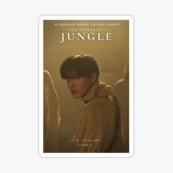 "SEUNGHUN CIX JUNGLE MOVIE POSTER" Sticker for Sale by eflores91 ...