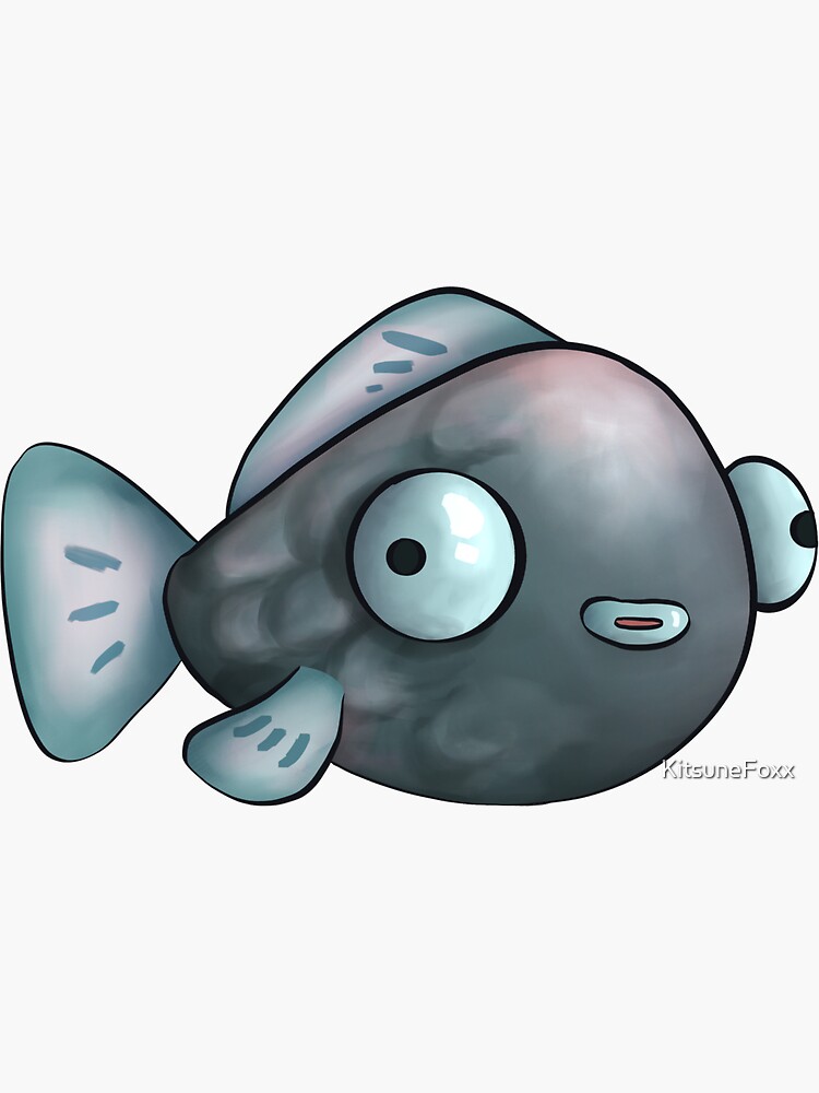 "Derpy Fish" Sticker by KitsuneFoxx | Redbubble
