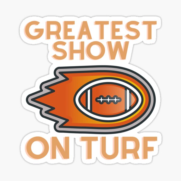 "Greatest show on Turf" Sticker for Sale by D1ogo | Redbubble