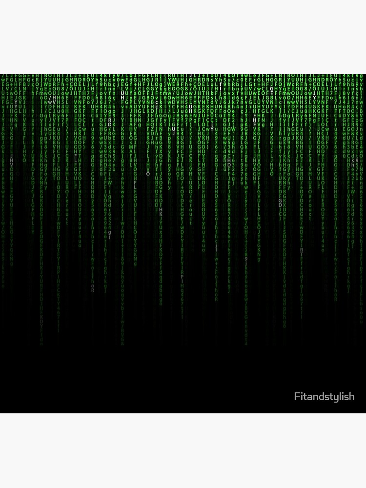 "Matrix green code" Poster for Sale by Fitandstylish | Redbubble