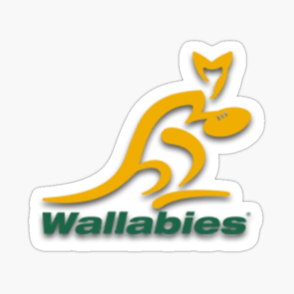 "Wallabies Sticker" Sticker by ImyahDesign | Redbubble