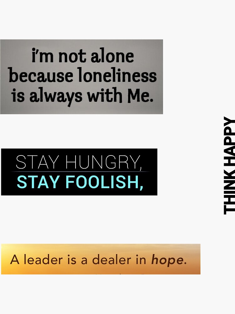 "Best Quotes Stickers set" Sticker for Sale by EXOTIC-BANANA | Redbubble