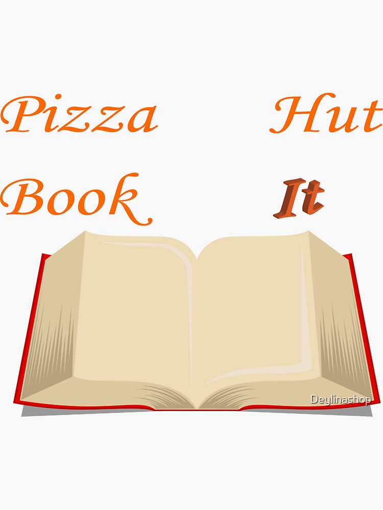 "Pizza Hut Book It - Book it! design from the 80s. Vector art ...