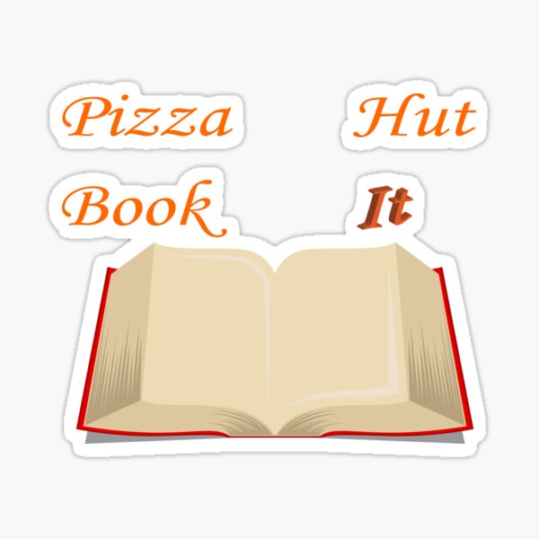 "Pizza Hut Book It - Book it! design from the 80s. Vector art ...