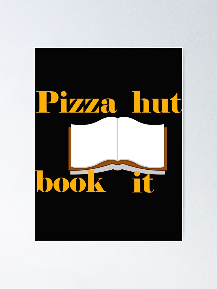 "Pizza Hut Book It - Book it! design from the 80s. Vector art ...