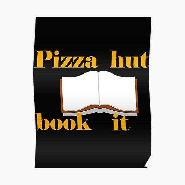 "Pizza Hut Book It - Book it! design from the 80s. Vector art ...