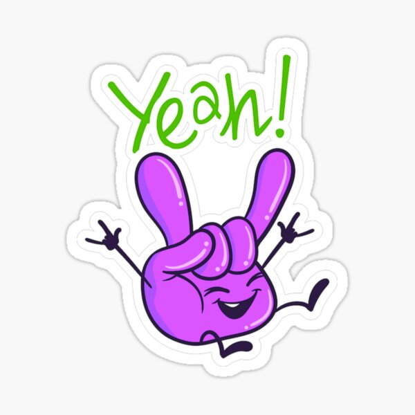 "Yeah " Sticker for Sale by MP99 | Redbubble