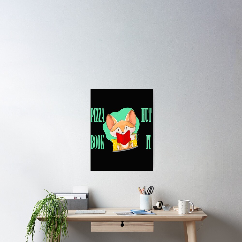 "Pizza Hut Book It - Book it! design from the 80s." Poster for Sale by ...