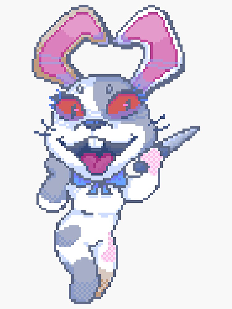 "FNAF Vanny pixel art" Sticker for Sale by sircharlieq | Redbubble