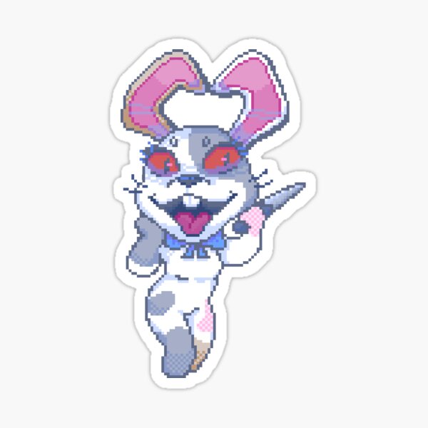 "FNAF Vanny pixel art" Sticker for Sale by sircharlieq | Redbubble