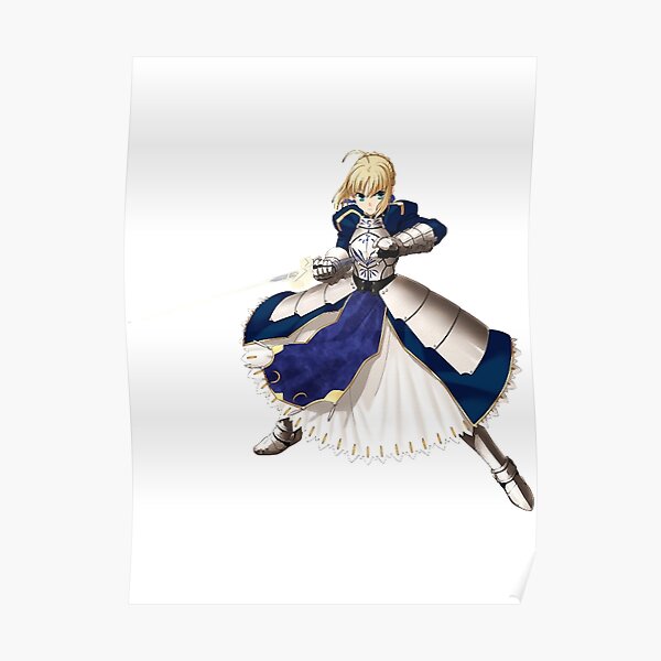 "Fate Stay Night - Saber " Poster for Sale by masterskas | Redbubble