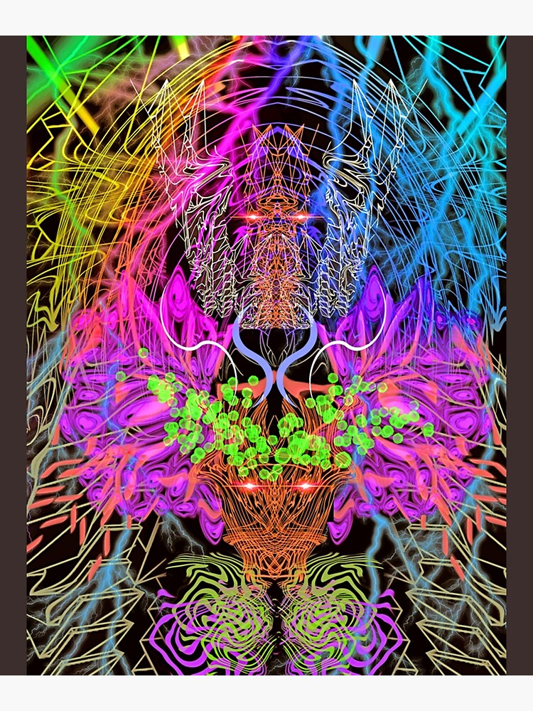"Psychedelic Rainbow, Eagle, and Moose (Blacklight) " Poster for Sale ...