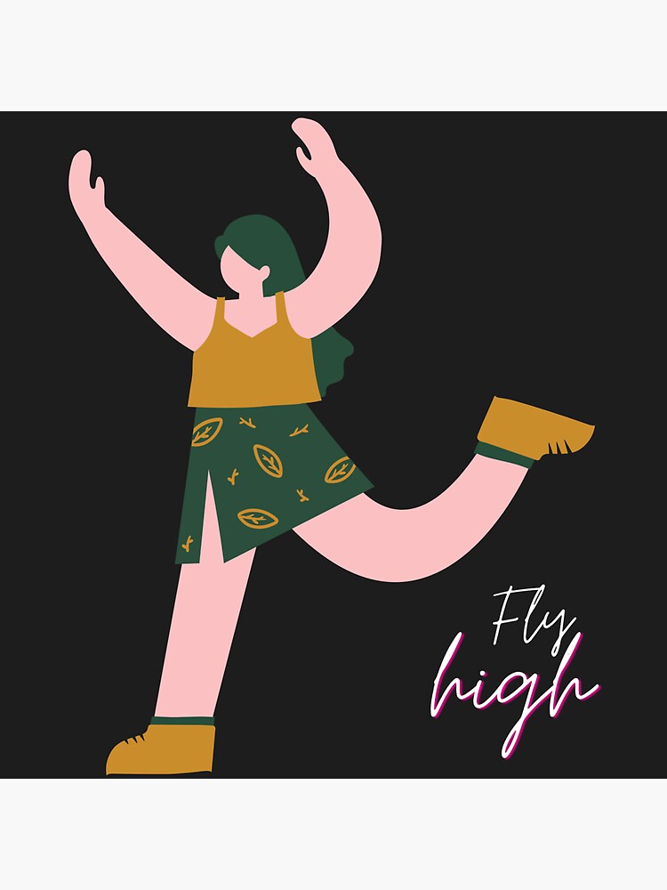 "fly high " Sticker by UNIKdesignStore | Redbubble