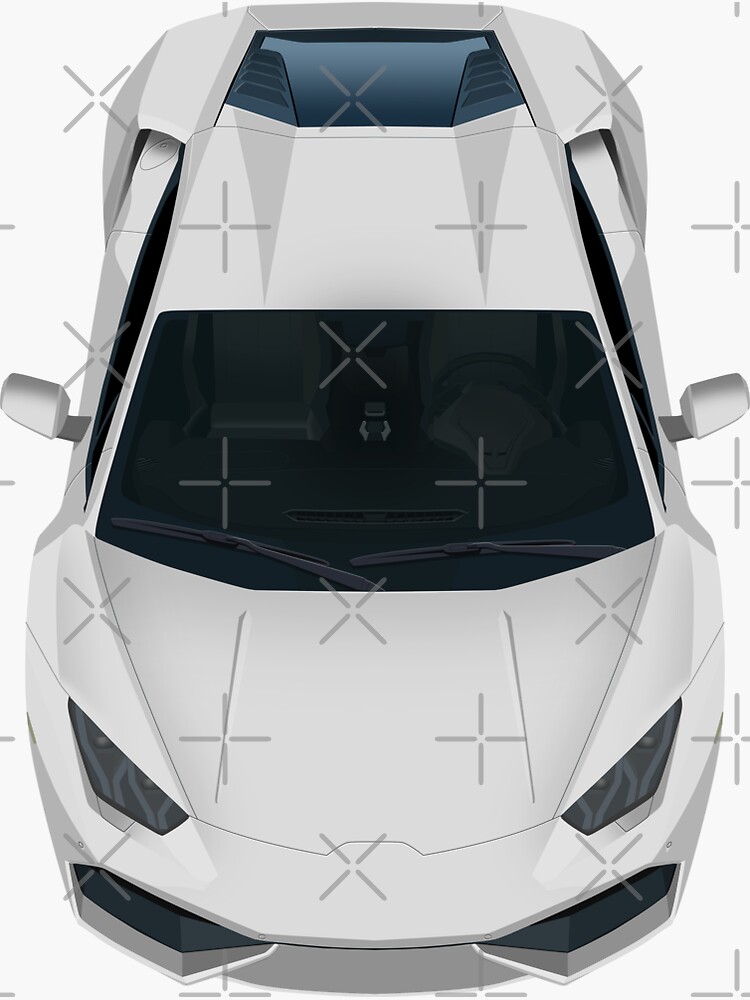 "White supercar" Sticker for Sale by Subspeed | Redbubble