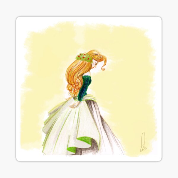 "Bella durmiente" Sticker by delreinodelreve | Redbubble