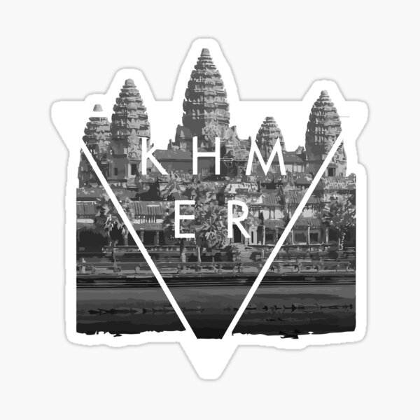 "Khmer Cambodian Aesthetic Angkor Wat" Sticker by obrieelis | Redbubble