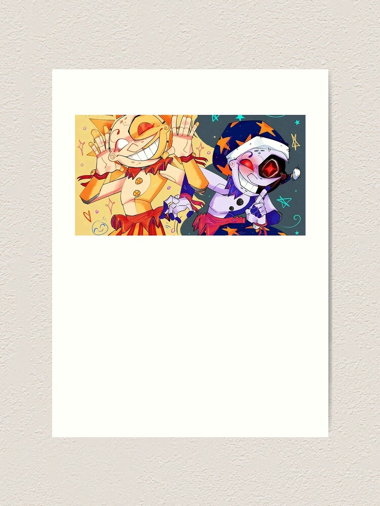 "SunDrop and MoonDrop FNAF Security Breach Classic 2" Art Print for ...