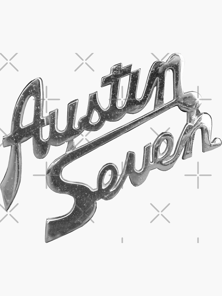"Austin Seven 1930s classic car logo" Sticker for Sale by soitwouldseem ...