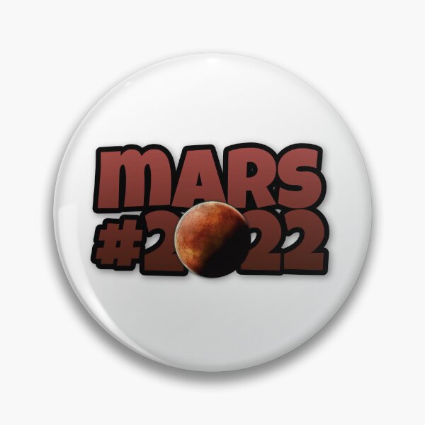 "Mars#2022" Pin for Sale by GlamourYou | Redbubble
