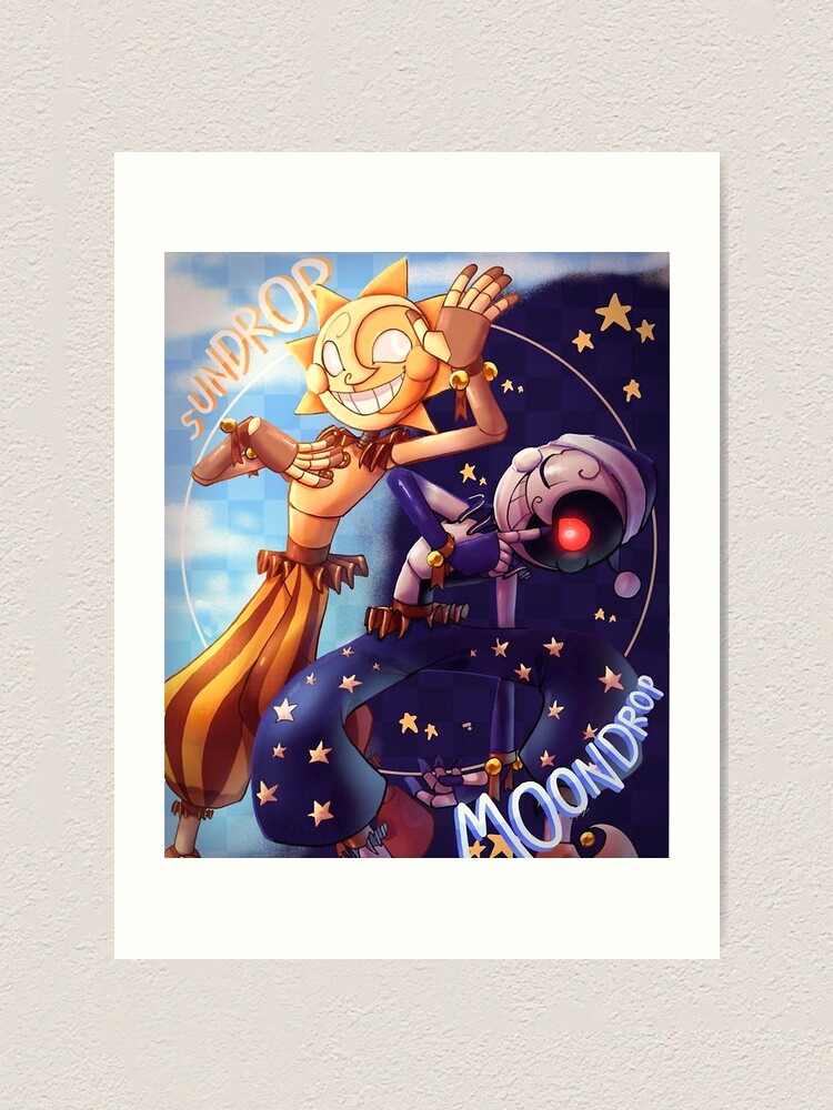 "SunDrop and MoonDrop FNAF 2" Art Print for Sale by JOSEURIEL | Redbubble
