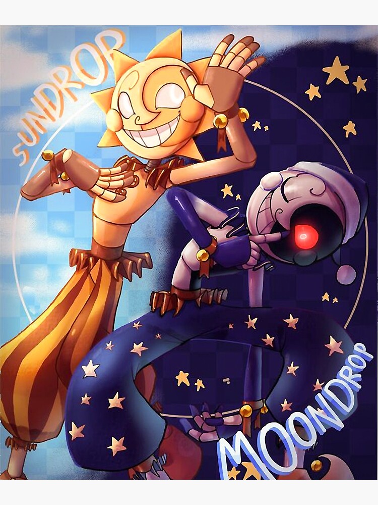 "SunDrop and MoonDrop FNAF 2" Art Print for Sale by JOSEURIEL | Redbubble