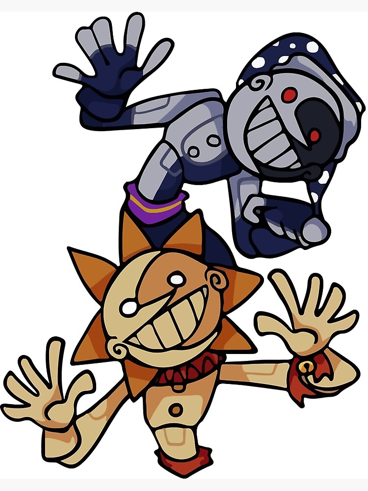 "SunDrop and MoonDrop fnaf security breach " Art Board Print for Sale ...