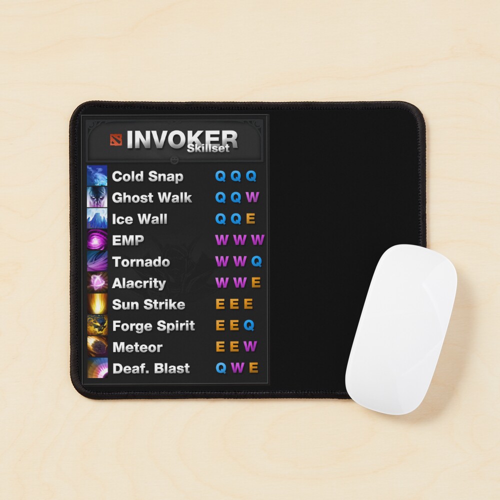 "Invoker Spells" Sticker for Sale by Fozadone | Redbubble